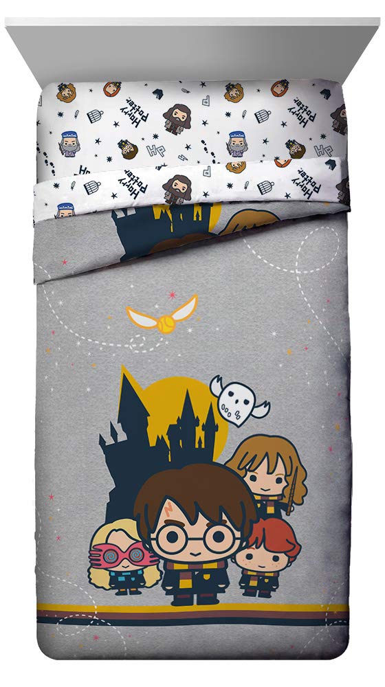 Jay Franco Harry Potter Twin Comforter Set, Gray