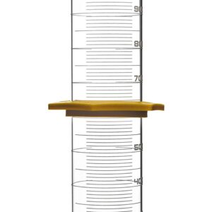 EISCO Graduated Cylinder, 1000mL - ASTM, Class A Tolerance ±3.00mL - Protective Collar, Hexagonal Base - White Graduations - Borosilicate 3.3 Glass