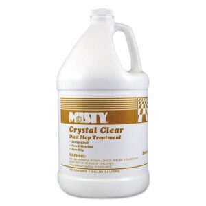 misty 1003411ea crystal clear dust mop treatment, slightly fruity scent, 1 gal bottle