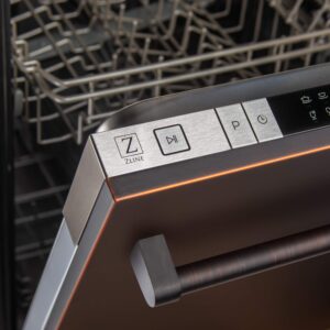 ZLINE 18 in. Top Control Dishwasher in Stainless Steel with Stainless Steel Tub and Traditional Style Handle