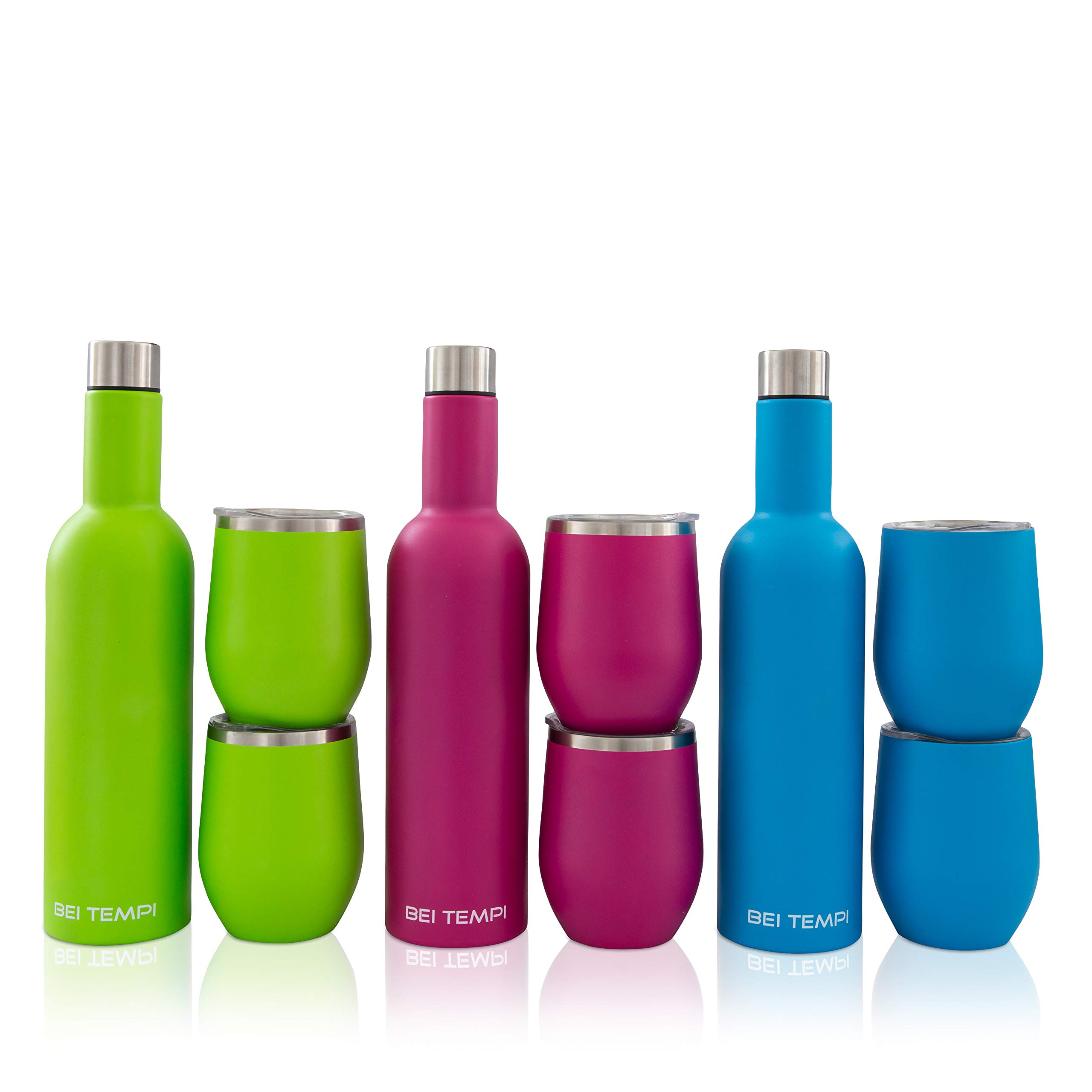 Insulated Bottle and Tumbler Set Green