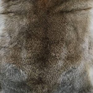 Natural Tanned Rabbit Fur Hide (10" by 12" Rabbit Pelt with Sewing Quality Leather)