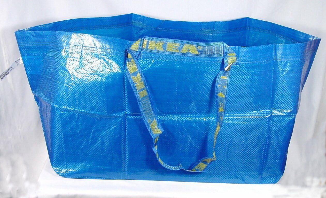 IKEA FRAKTA Carrier Bag, Blue, Large Size Shopping Bag 2 Pcs Set