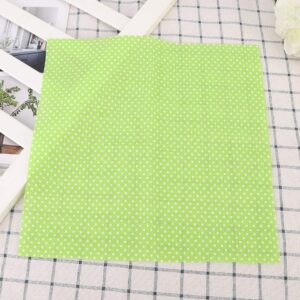 7pcs Different Pattern Patchwork Fabric Cotton Green Batiks Sewing Scrapbooking Quilting Artcraft for Sewing Craft Cloth DIY Wallet Cushion Cover(25cmx25cm)