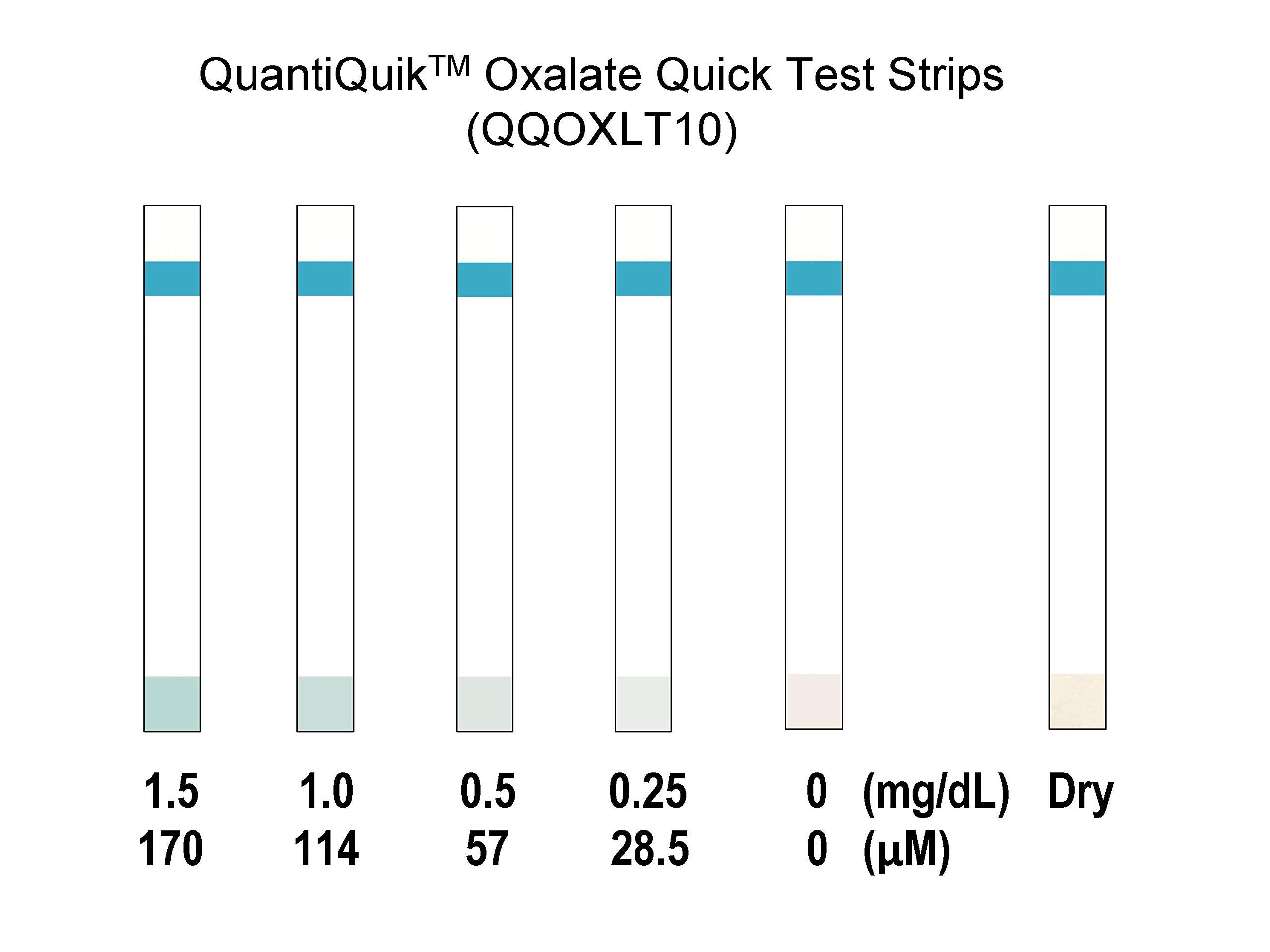 QuantiQuik Oxalate Quick Test Strips (10 Strips)