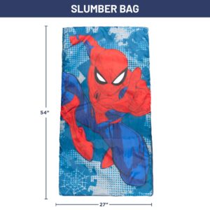 Jay Franco Marvel Spiderman Spidey Dots Slumber Sack - Cozy & Warm Kids Lightweight Slumber Bag/Sleeping Bag