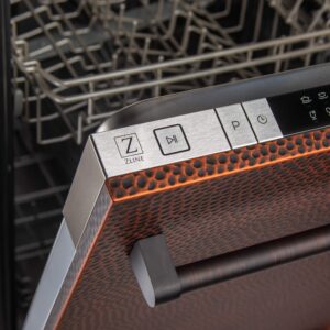 ZLINE 18 in. Top Control Dishwasher in Stainless Steel with Stainless Steel Tub and Traditional Style Handle