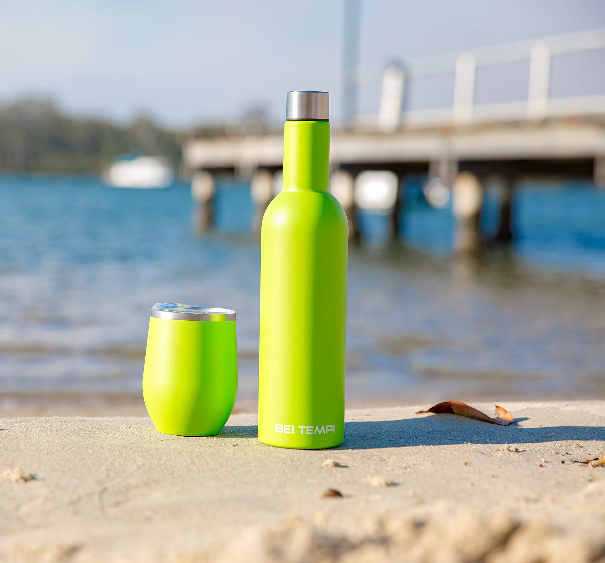 Insulated Bottle and Tumbler Set Green