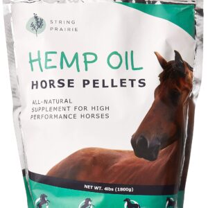 Hemp Horse Pellets - Reduce Pet Stress, Anxiety, and Aggression - Hip and Joint Non-GMO Calming Supplement - Supports The Immune System