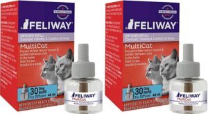 feliway multicat diffuser refill (48 ml) | constant harmony & calming between cats at home (2 pack(48 ml))