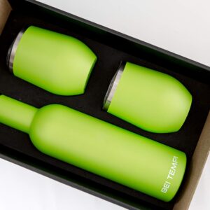 Insulated Bottle and Tumbler Set Green