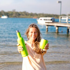 Insulated Bottle and Tumbler Set Green