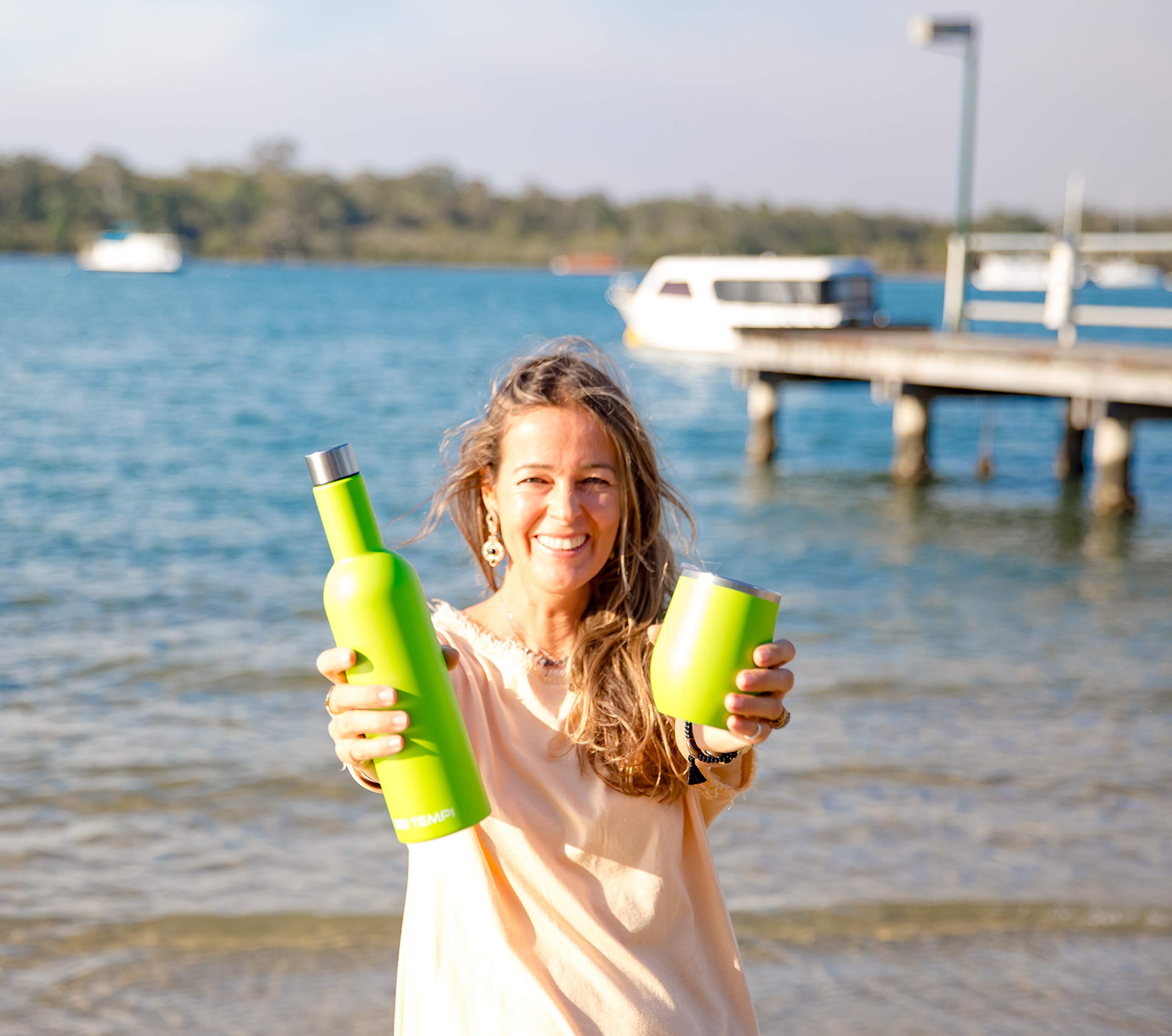 Insulated Bottle and Tumbler Set Green