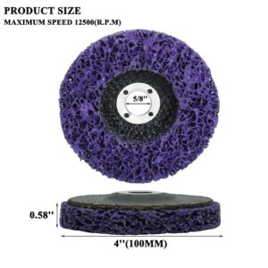 Lamsion Rust Remover Wheel Remove Paint and Oxidation Poly Strip Wheel Disc Abrasive Angle Grinding Wheel (5Pack - 4" x 60#)