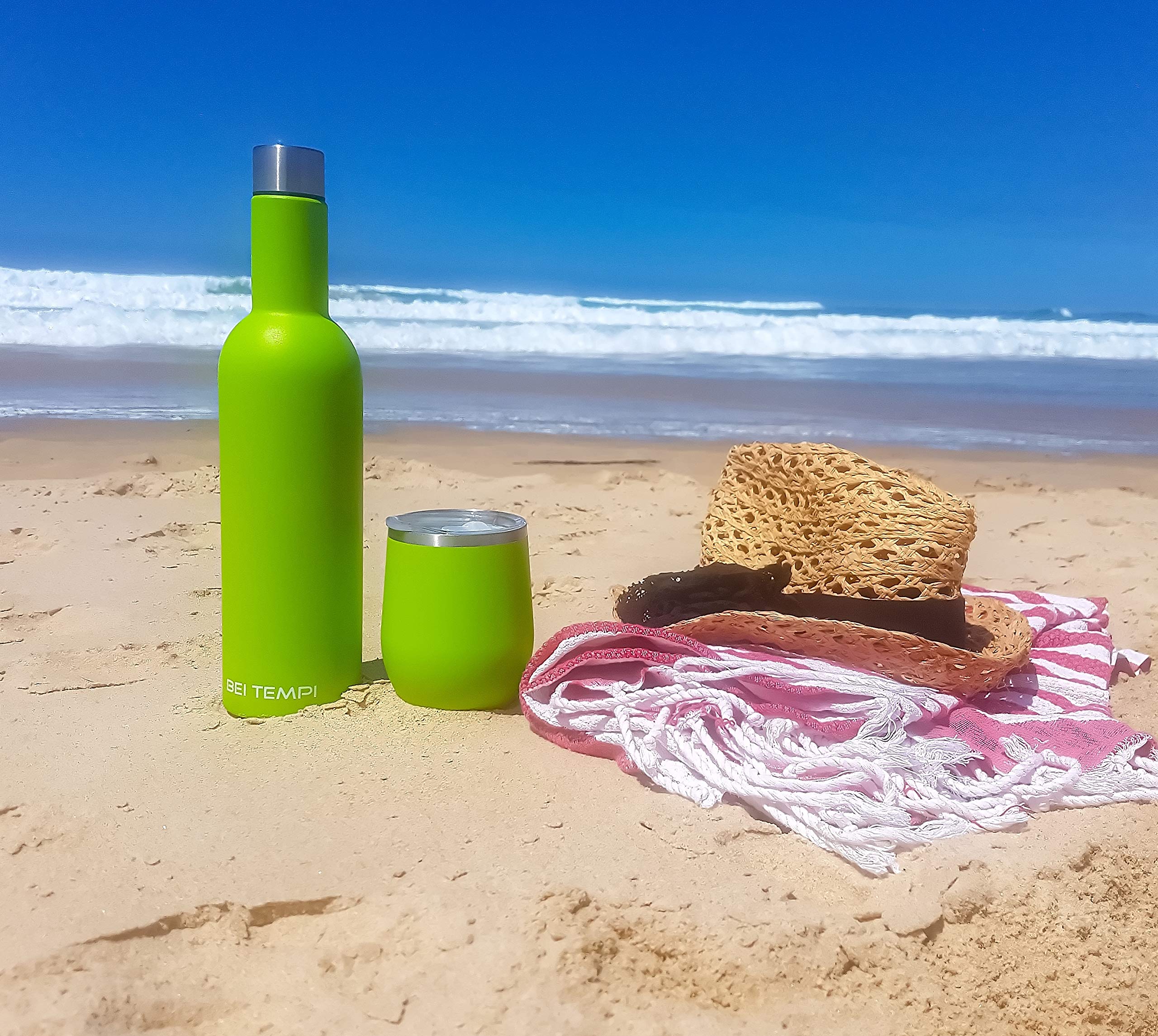 Insulated Bottle and Tumbler Set Green