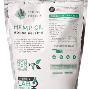 Hemp Horse Pellets - Reduce Pet Stress, Anxiety, and Aggression - Hip and Joint Non-GMO Calming Supplement - Supports The Immune System