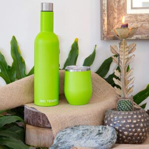 Insulated Bottle and Tumbler Set Green