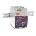 mean well tdr-480-24 din rail power supplies 480w 24v 20a, pfc, adj output, enclosed, input: 340~550 vac 3ph