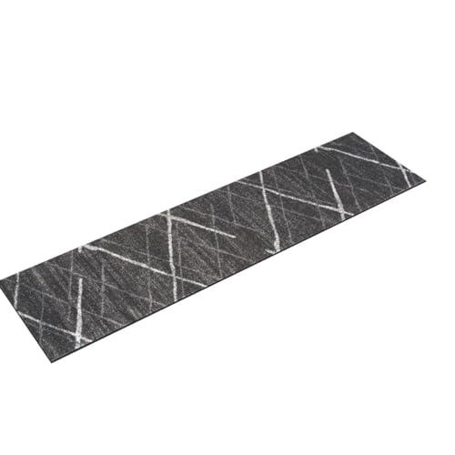 nuLOOM 2x6 Thigpen Contemporary Area Rug, Charcoal, Abstract Lines, Non-Slip Backing, Stain Resistant, For Bedroom, Dining Room, Living Room, Hallway, Office, Kitchen, Entryway