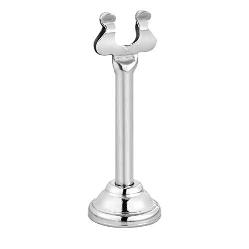 Alpine Industries 3" Harp Style Place Card Holder - Table Card Holder - Tabletop Menu Holder - Table Number Holder -Great for Restaurants, Weddings Banquets - Silver (12 Pack),495-12-CRM