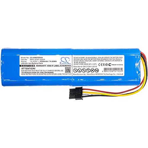 Estry Battery Replacement for Mi Robo Mijia S50 Mijia S51 Millet Sweeper BRR-2P4S-5200S Sweep One S51 S6 Sweep One S55 Sweep One S50