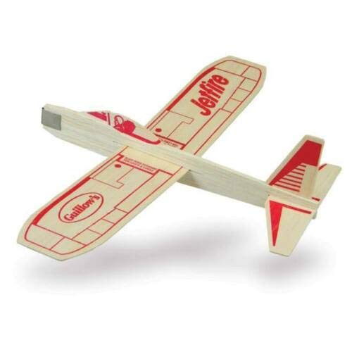 Big Game ~(6) JETFIRE Balsa Wood Airplane Glider GUILLOWS Jet Plane Model kit #30 New