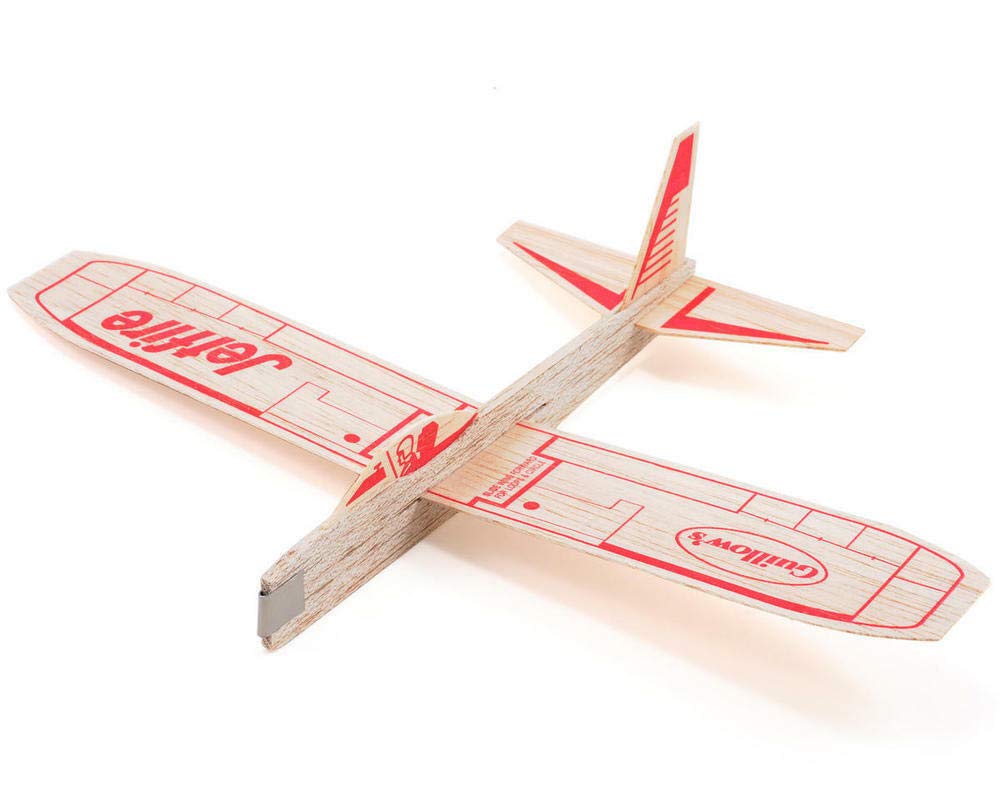 Big Game ~(6) JETFIRE Balsa Wood Airplane Glider GUILLOWS Jet Plane Model kit #30 New