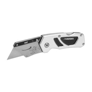 husky compact folding lock-back utility knife