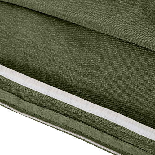 Classic Accessories Montlake Water-Resistant 74 x 23 x 3 Inch Outdoor Chaise Lounge Cushion Slip Cover, Patio Furniture Cushion Cover, Heather Fern, Patio Furniture Cushion Covers