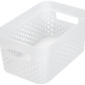 Curver Infinity Tray 4.5 L Dots Recycled Plastic Pink Crates, white, S