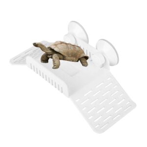 turtle basking climbing basking terrace aquarium fish reptile tortoise floating dock pet supplies white