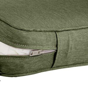 Classic Accessories Montlake Water-Resistant 74 x 23 x 3 Inch Outdoor Chaise Lounge Cushion Slip Cover, Patio Furniture Cushion Cover, Heather Fern, Patio Furniture Cushion Covers