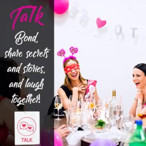 Bachelorette Party Games | 3-in-1 Game to Celebrate the Bride to Be | Fun Drinking Games and Dares for Girls’ Night Out! | Essential Bachelorette Party Supplies/Girls Night Out Party Supplies