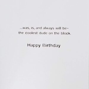 Greeting Card Pops - The Coolest Dude On The Block - Happy Birthday to Dad Father (Black African American)