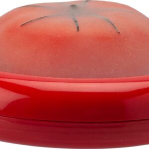 Joie Fresh Stretch Pod Tomato Storage Container, Silicone Food Saver, Keeps Leftover Produce Flavorful and Firm in Fridge, Reusable Kitchen Gadget, Dishwasher Safe