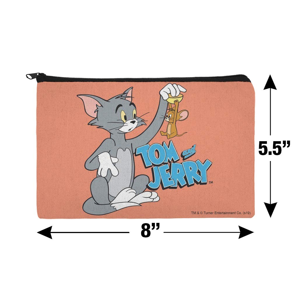 Tom and Jerry Best Friends Pencil Pen Organizer Zipper Pouch Case