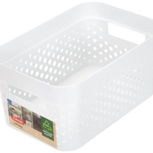 Curver Infinity Tray 4.5 L Dots Recycled Plastic Pink Crates, white, S