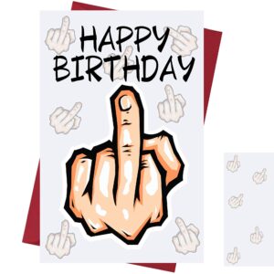 Funny Rude Birthday Card for Men & Women - Offensive Sarcastic Birthday Card – Rude Birthday Card for Friends, Family, Lover, Coworkers, Etc.