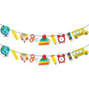 katchon, back to school decorations - large, 10 feet, no diy | back to school banner, teacher appreciation banner | back to school garland, teacher appreciation decorations | teacher party decorations