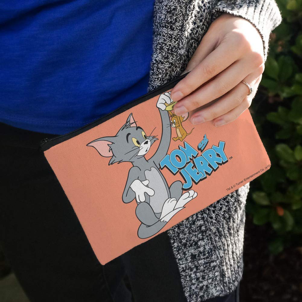 Tom and Jerry Best Friends Pencil Pen Organizer Zipper Pouch Case