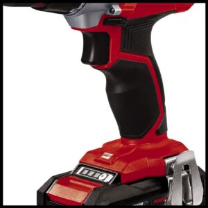 Einhell TE-CD Power X-Change 18-Volt Cordless 2-Speed 1250 RPM MAX, 20+1 Torque Setting Workshop Drill/Driver, w/Case, Belt Clip, Keyless Chuck, Built-in LED, Kit (w/ 2x1.5-Ah Battery + Fast Charger)