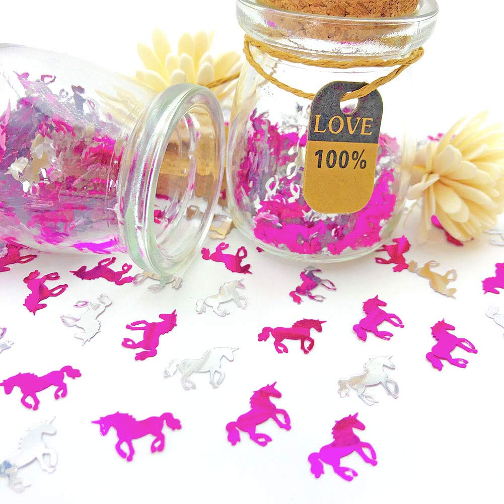 Birthday Confetti Unicorn Party Table Decorations Table Confetti Metallic Foil Unicorn Party Wedding Birthday Baby Shower Bridal Shower Festival Theme Party Decorations Supplies