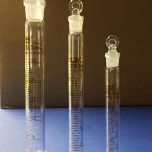 Lab Glass Cylinder with Stopper 5ml 10ml 25ml Graduated A Set Of 3 New