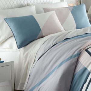 City Scene - Twin Duvet Cover Set, Soft Bedding with Matching Sham, Contemporary Home Decor (Thorton Blue, Twin)