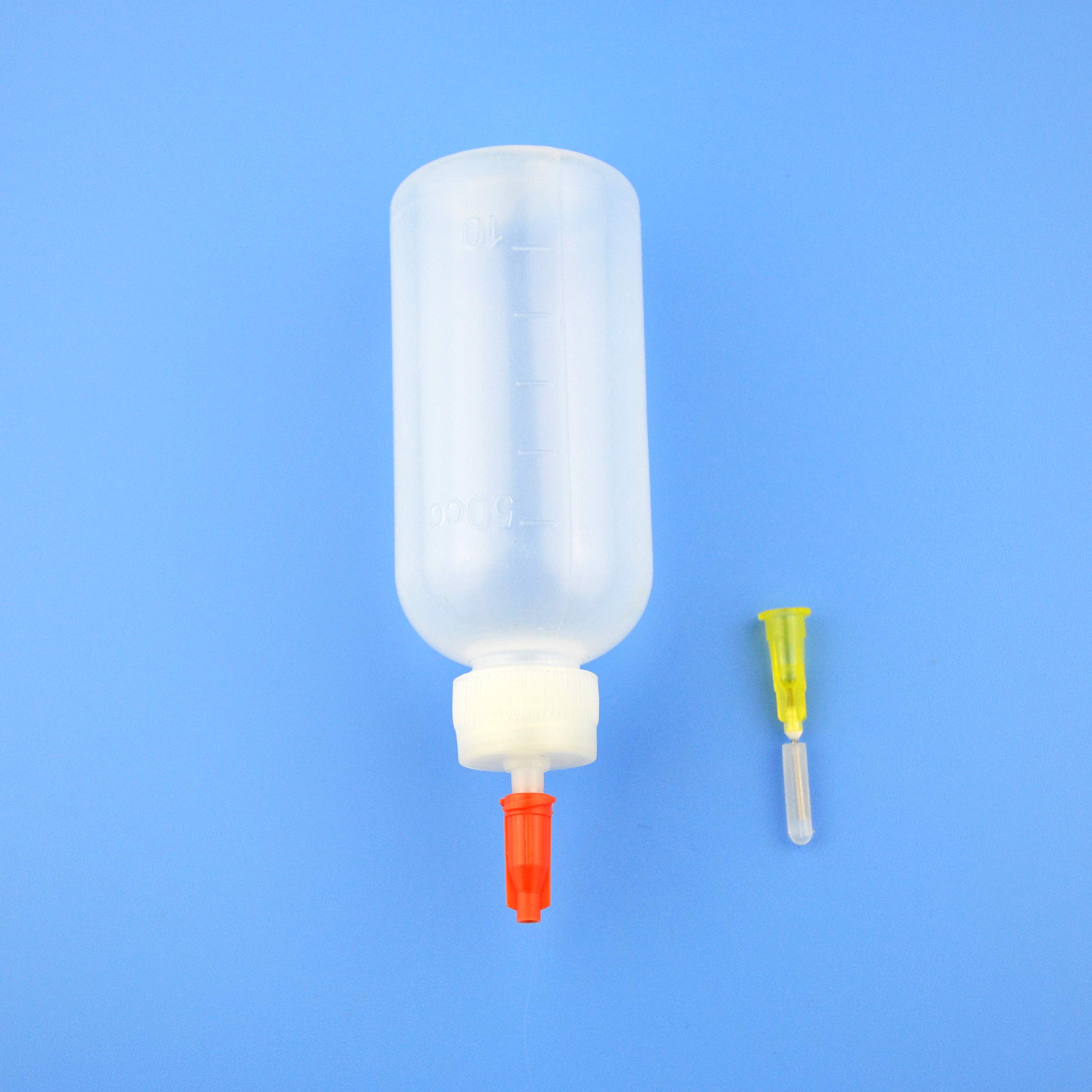 SHAOTONG 10Pcs Squeeze Bottle With 20G Dispensing Needles And Cap (50ml dispensing bottle)