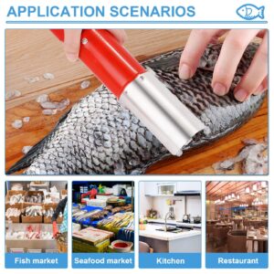 MXBAOHENG Electric Fish Scaler Remover, 2000mAh Cordless Powerful Fish Scale Scraper Cleaner with Rechargeable Battery, Waterproof Portable Fish Scaler Fish Scaling Tool