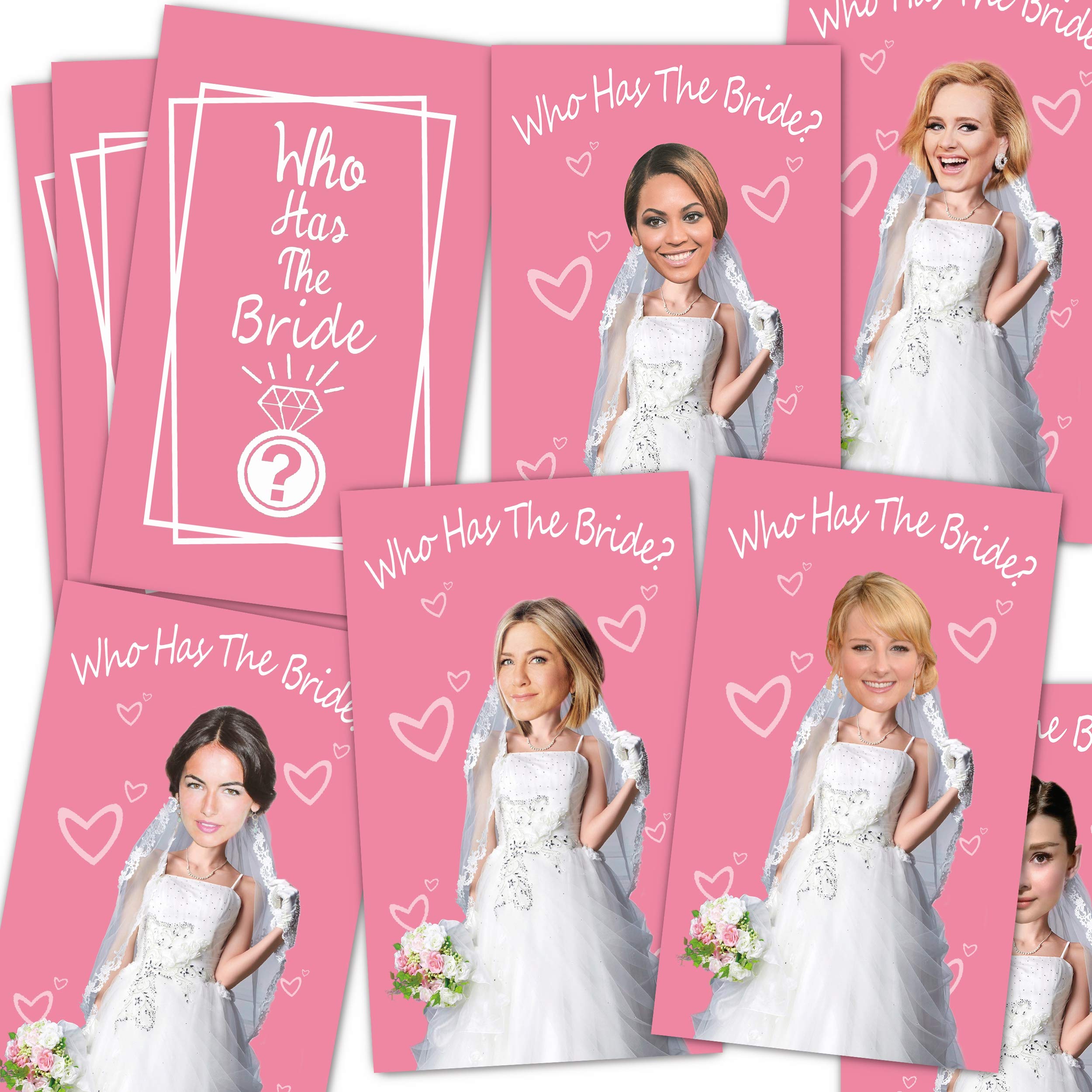 ukebobo Bridal Shower Games - Scratch Off Bridal Shower Game.Funny Bachelorette Party Games - Who Has The Bride - 33 Sheets Pink