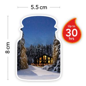 Yankee Candle Small Jar Scented Candle, Candlelit Cabin, Alpine Christmas Collection, Up to 30 Hours Burn Time