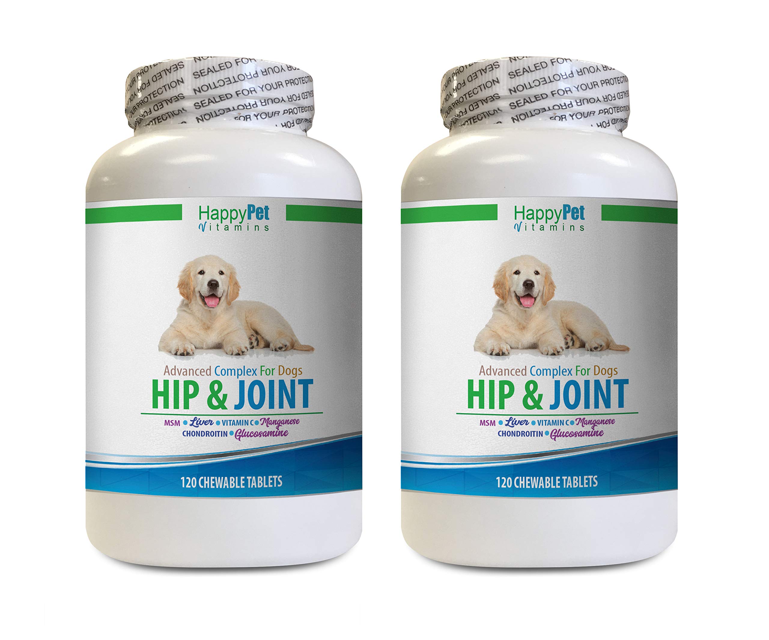 dog bone health supplement - DOG HIP AND JOINT HEALTH - STIFF JOINT SOLUTION - LUBRICATES JOINTS - VET APPROVED - dog glucosamine and chondroitin supplement - 2 Bottles (240 Treats)