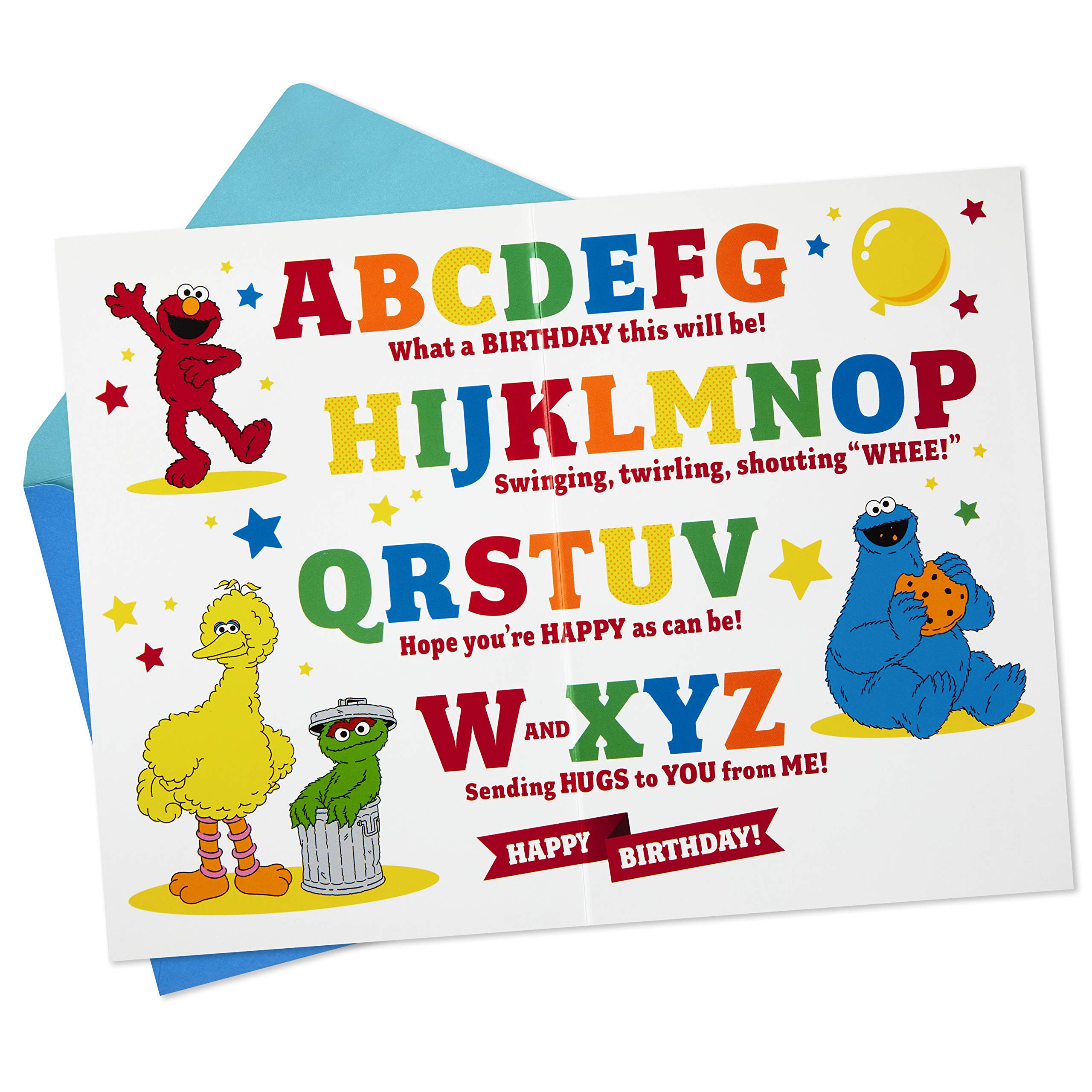 Hallmark Sesame Street Birthday Card For Kids (Birthday Abcs) (599RZB1384)